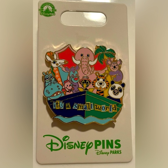 Disney | Accessories | Disney Its A Small World Animal Ark Pin New ...
